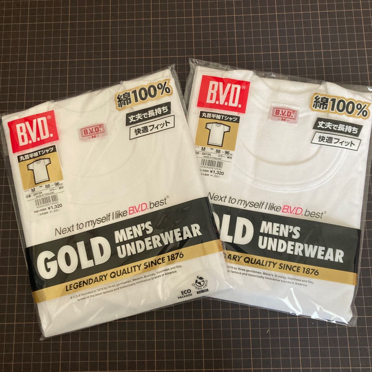 BVD 丸首半袖Tシャツ サイズM 2枚セット｜PayPayフリマ