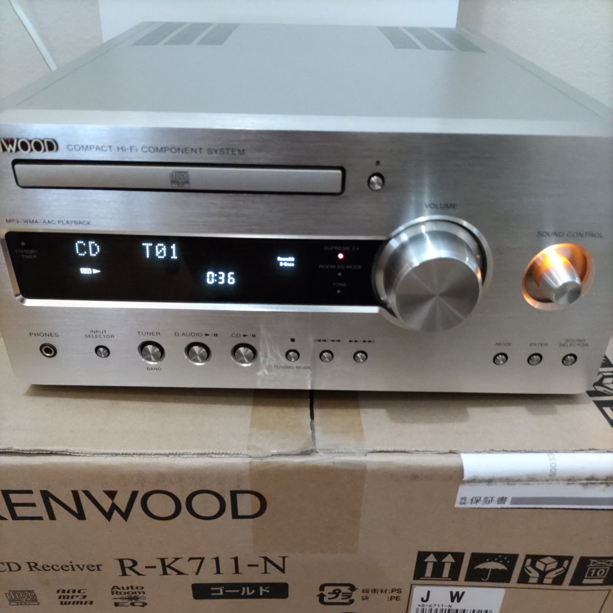 Yahoo オークション Kenwood ケンウッド R K711 N Cdレシーバー ゴ