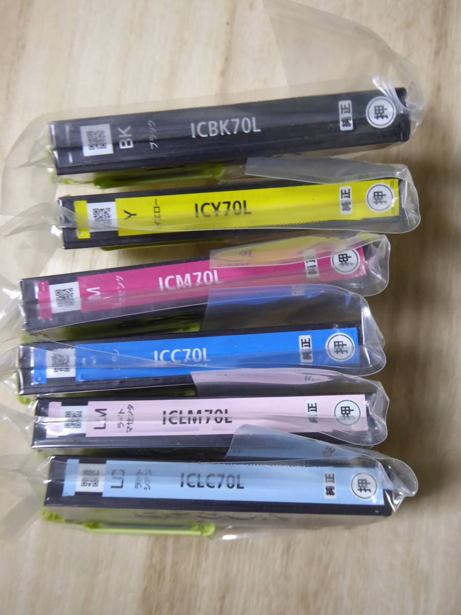 Yahoo!オークション - [m10636y i] エプソン 増量タイプ IC6CL70L 6色...
