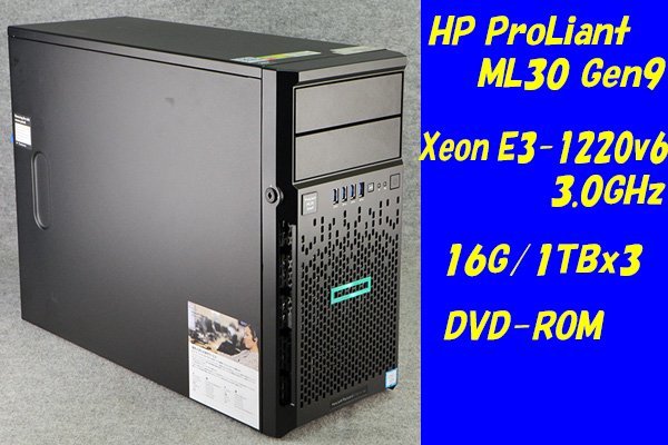 Yahoo!オークション - O HP ProLiant ML30 Gen9 Xeon E3-1220 v5(3GHz)...