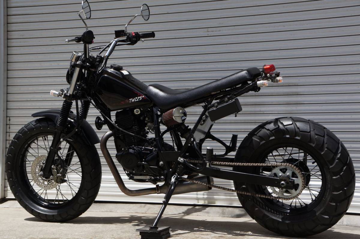 Yahoo!オークション - YAMAHA TW-225 カスタム DG09J-011 セル1発始動...