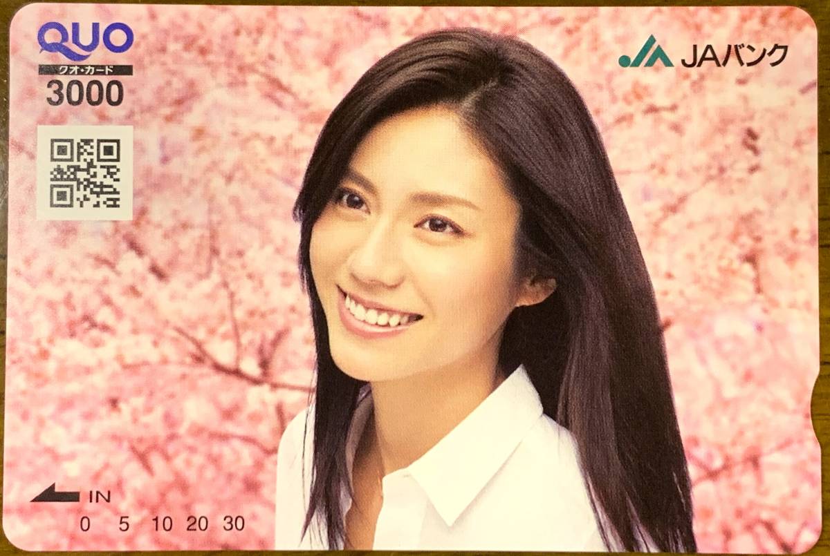 Yahoo!オークション - 松下奈緒 JAバンク QUO（クオカード） 3000円券 ...