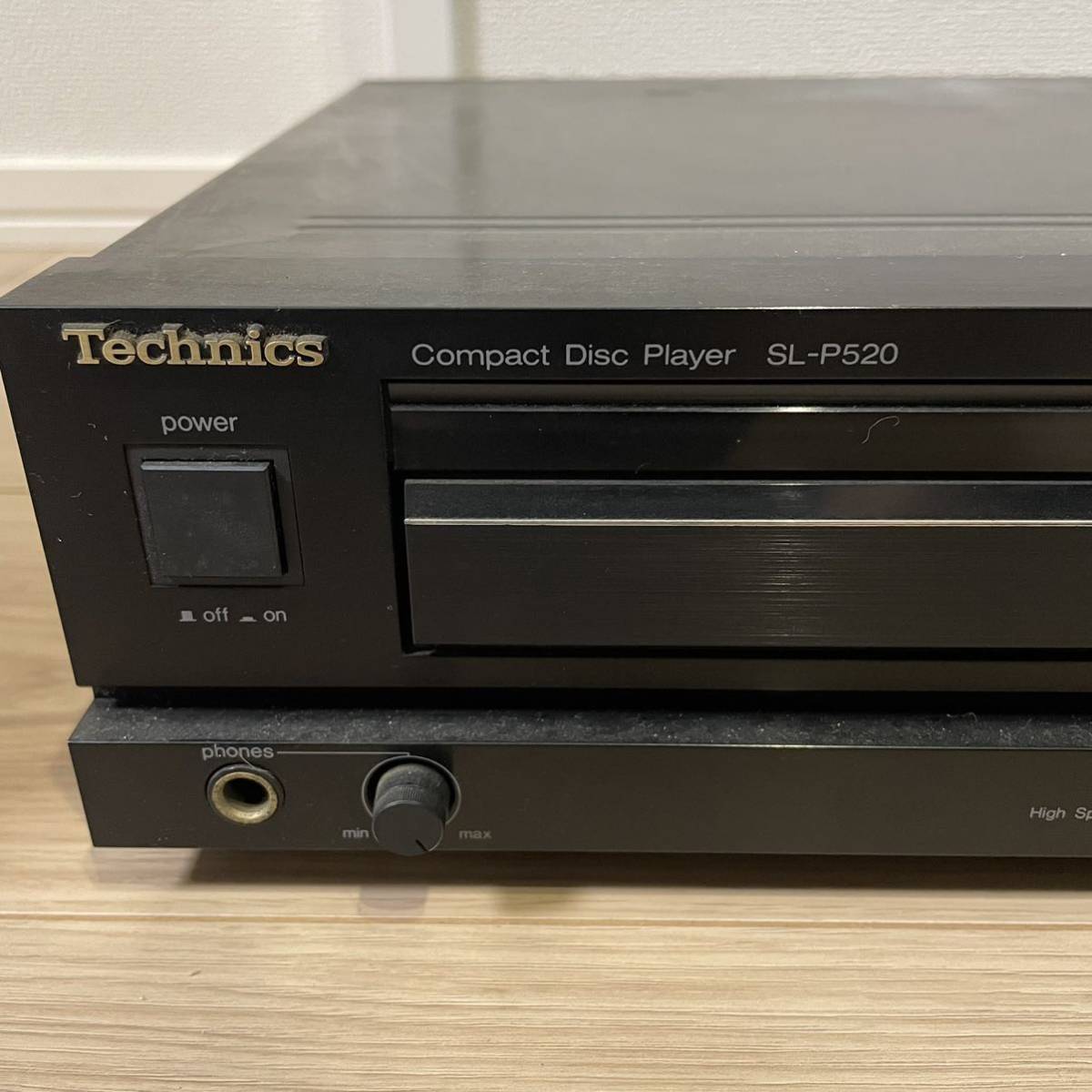 Yahoo!オークション - A313 Technics classAA CDデッキ SL-P520 通電確...