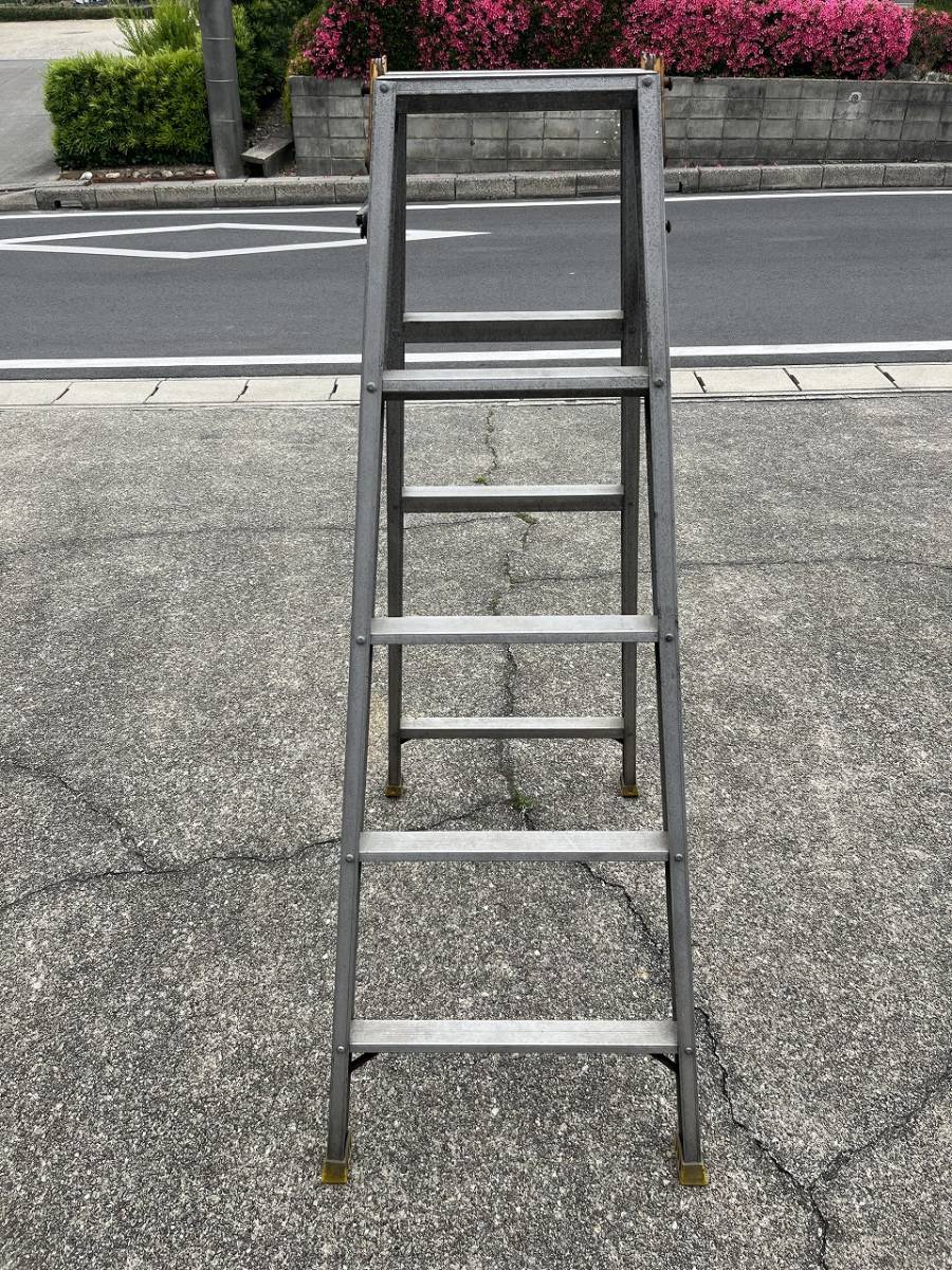 Yahoo!オークション - D 447 ハセガワ アルミ脚立 A150 はしご 折りた...