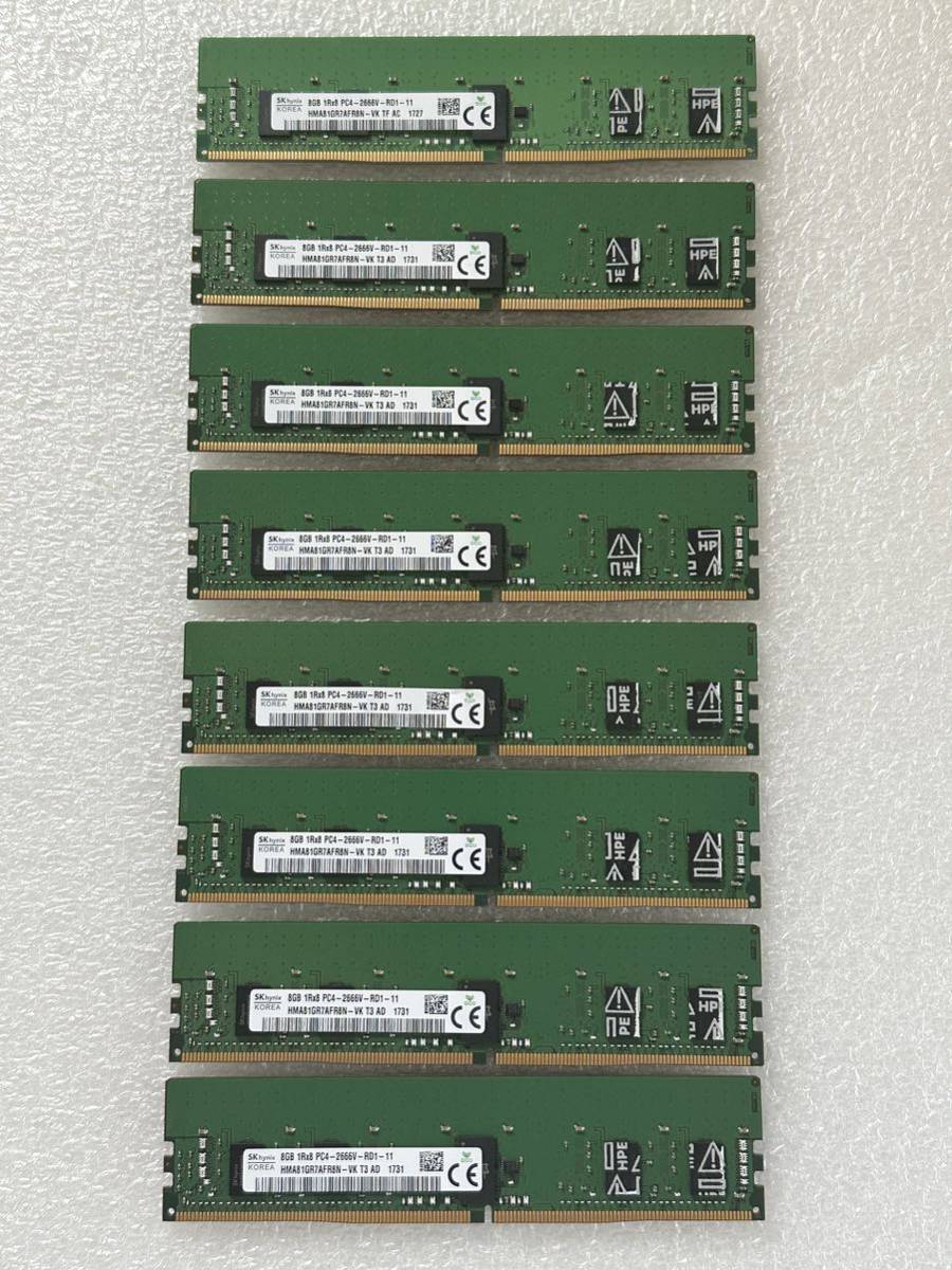 Yahoo!オークション - Hynix PC4-21300 8GBx8枚（合計64GB）DDR4-2666V...