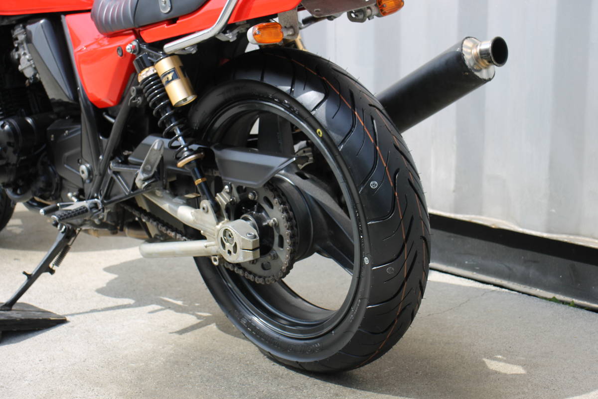 Yahoo!オークション - 前後タイヤ新品 フェンダーレス フルエキ ZRX400...