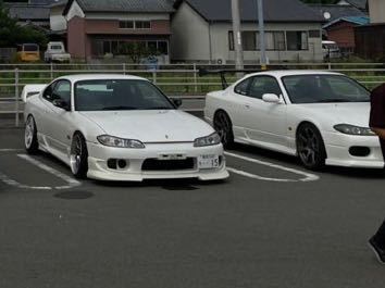 代購代標第一品牌－樂淘letao－[10000円スタート]状態良好！S15シルビア 純正OPサイドステップ 日産 サイドスカート パールホワイト 純ベタ