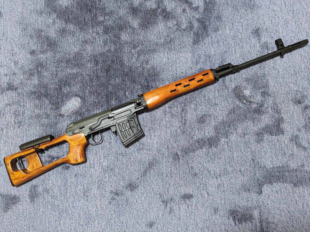 Yahoo!オークション - A&K SVD ドラグノフ エアコッキング リアルウッ...