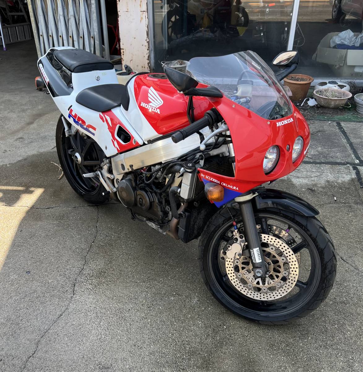 Yahoo!オークション - VFR400 NC30 車体 不動車 バックステップ カーボ...