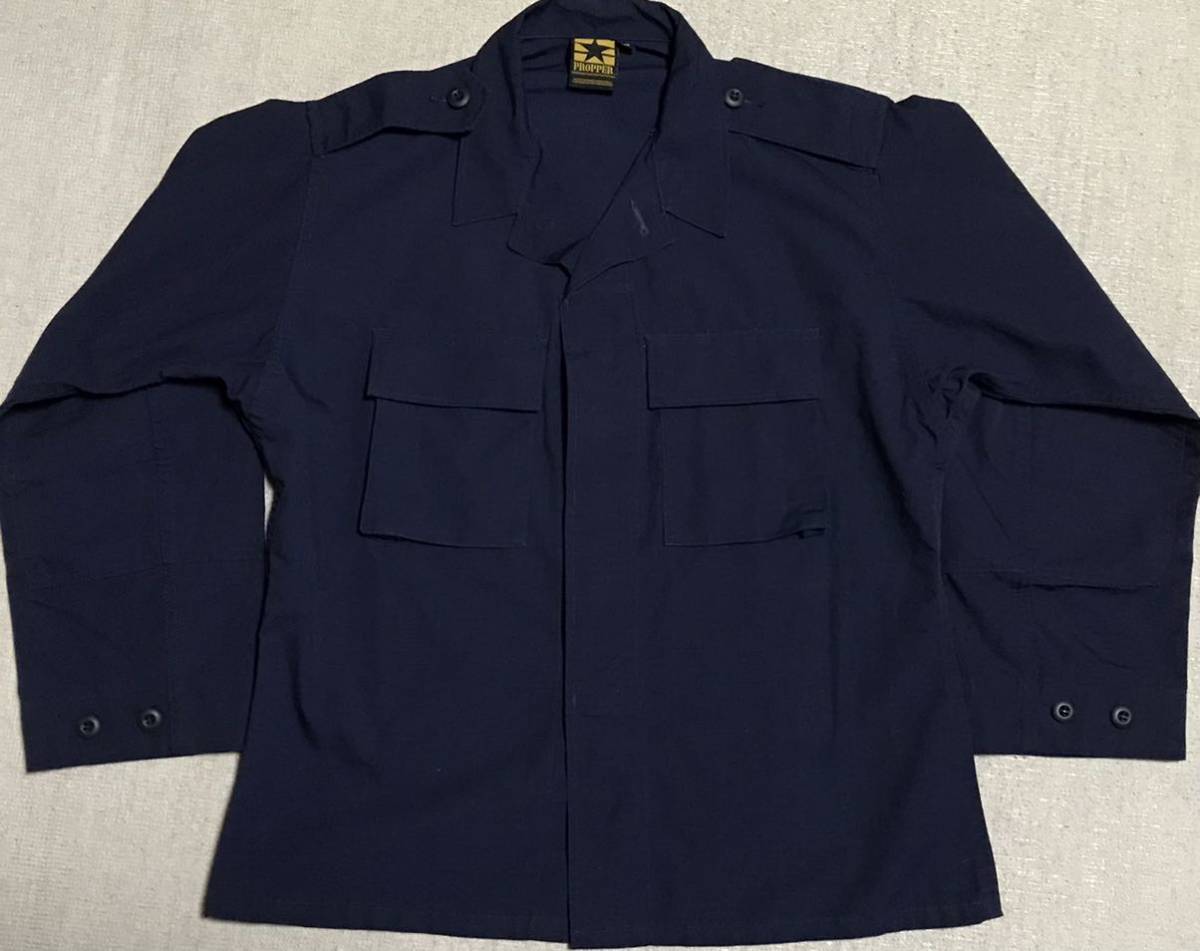 Yahoo!オークション - 即決 米軍 LE ネイビーカラー BDU ジャケット M-...