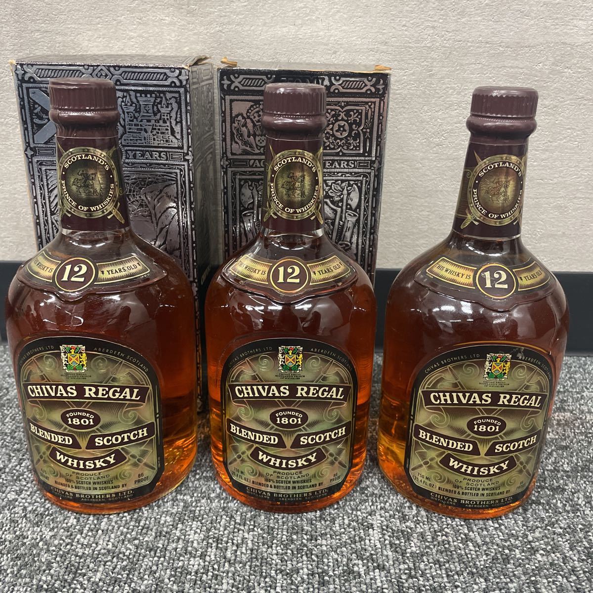 Yahoo!オークション - 1円スタート 3本セット シーバスリーガル12年 CH...