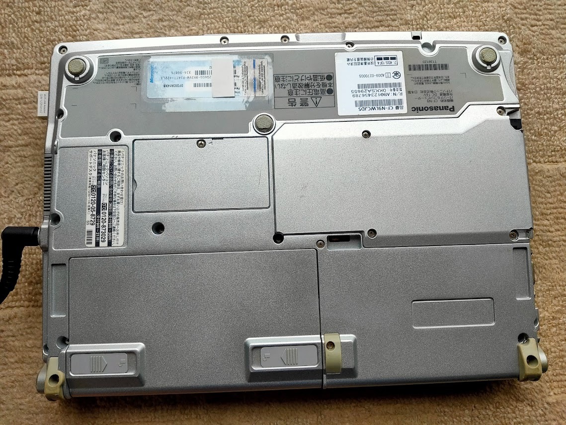 Yahoo!オークション - 送料込 Panasonic Let's note CF-N9 ノートパソ...