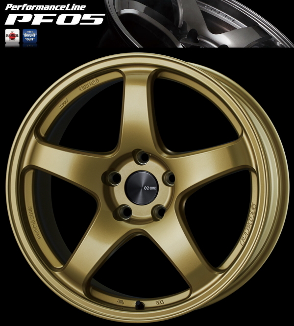 納期注意 業販品 直送品 ENKEI Performance Line PF05 17インチ 7J+45 5-114.3 75φ G ゴールド ホイール 4本 個人名 の注文不可(社外品 ...