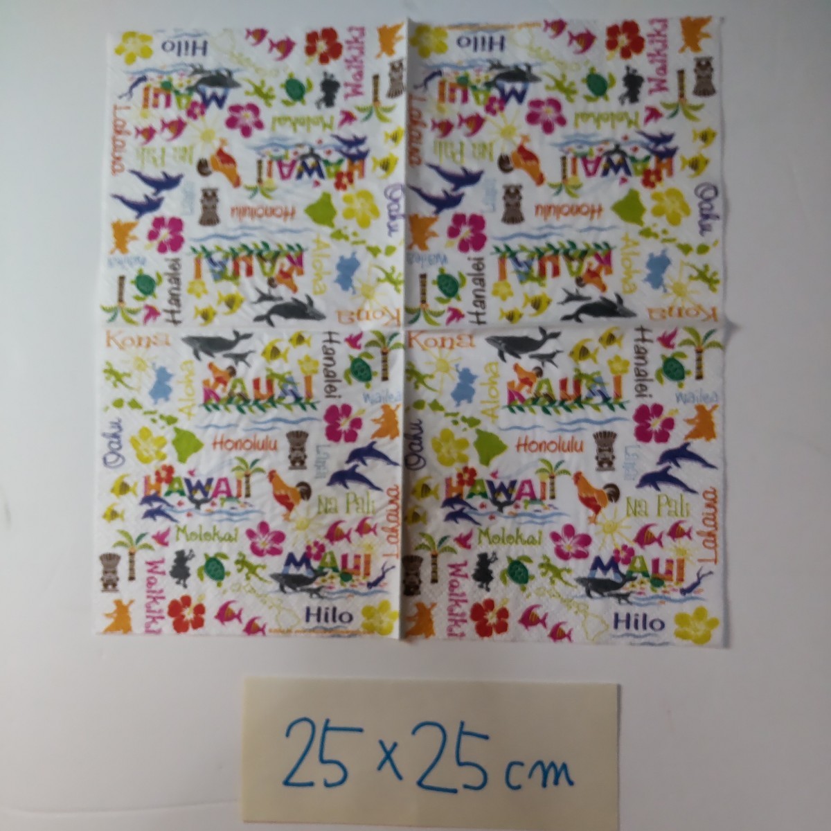 Yahoo!オークション - 25×25cmペーパーナプキンバラ売りM14