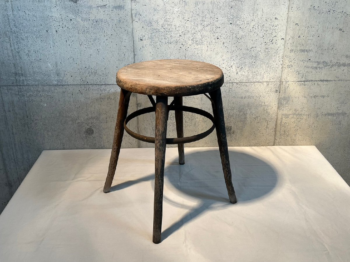 Yahoo!オークション - C722 アンティーク チェア スツール ラタン ヴィ...