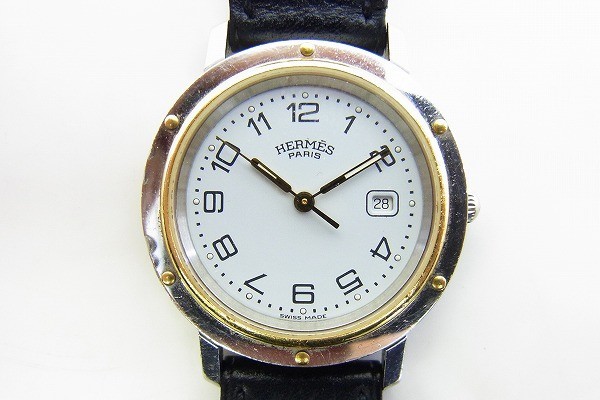 Yahoo!オークション - Q019-S3-11243 HERMES エルメス クリッパー CL4....