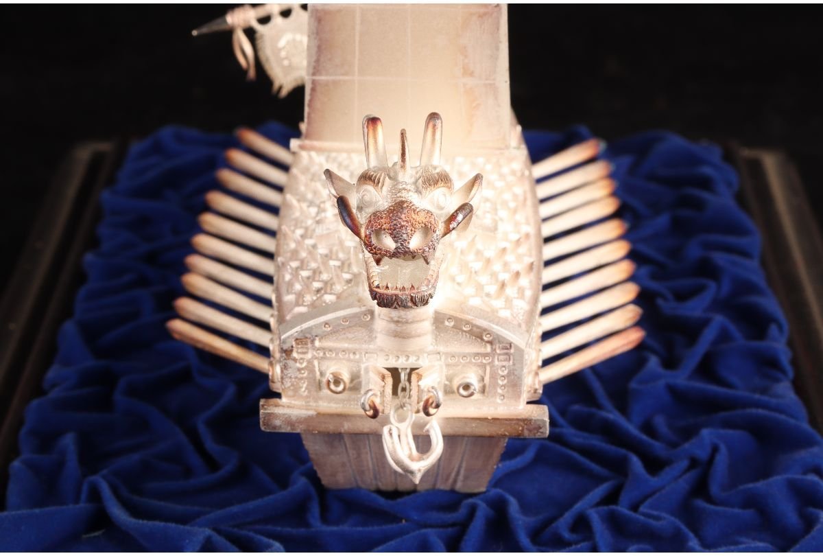 Yahoo!オークション - [URA]朝鮮美術/SILVER990/亀甲船置物/560g/7-5-2...