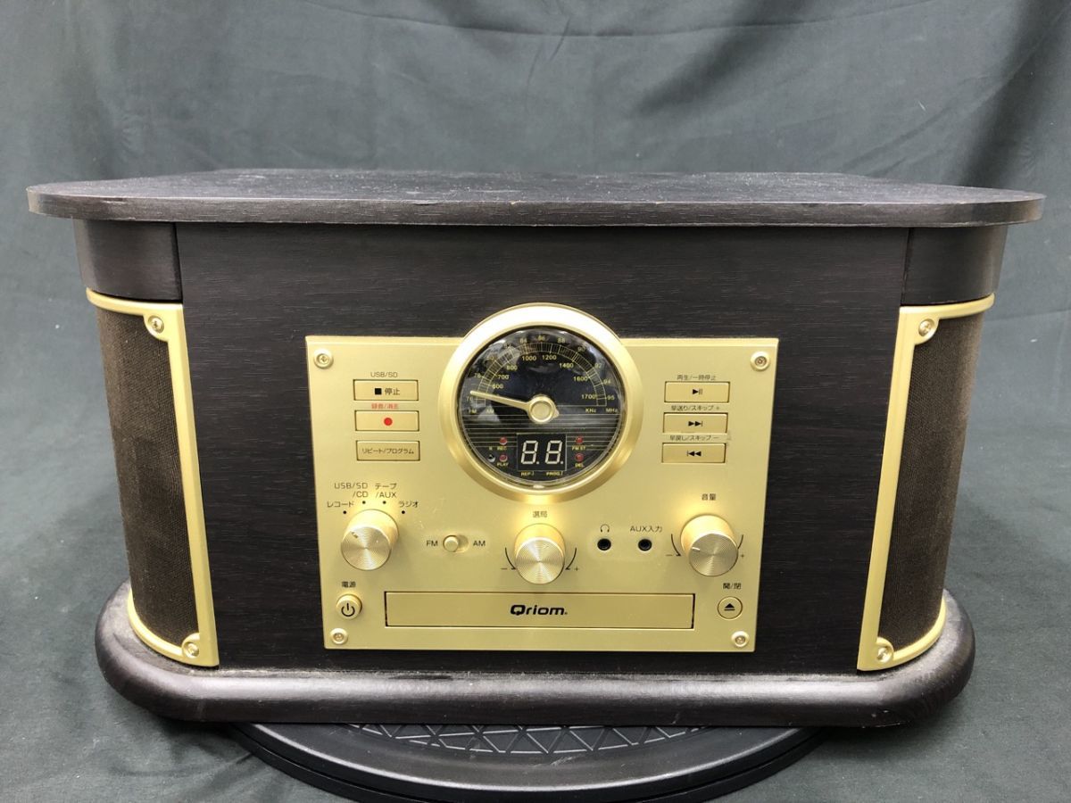 0501-322MS①19876 オーディオ機器 マルチレコードプレーヤー YAMAZEN 山善 MRP-M100CR キュリオム リモコン ...