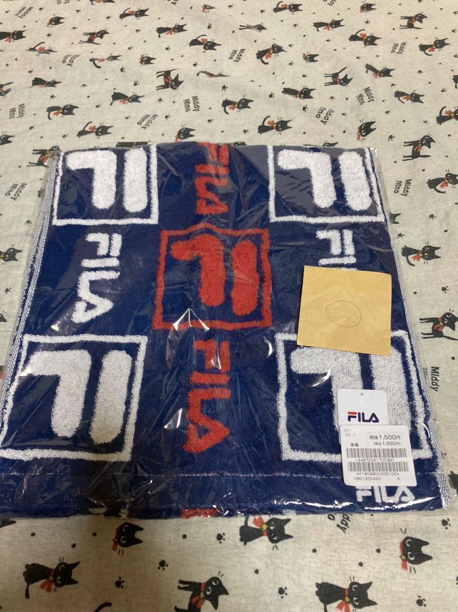 Yahoo!オークション - FILAタオル 110×34紺