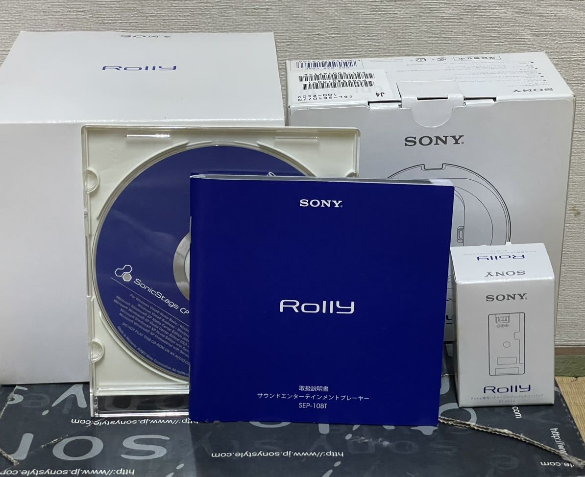 代購代標第一品牌－樂淘letao－★SONY ROLLY SEP-10BT★元箱 クレードル 予備バッテリーその他★簡易動作確認★