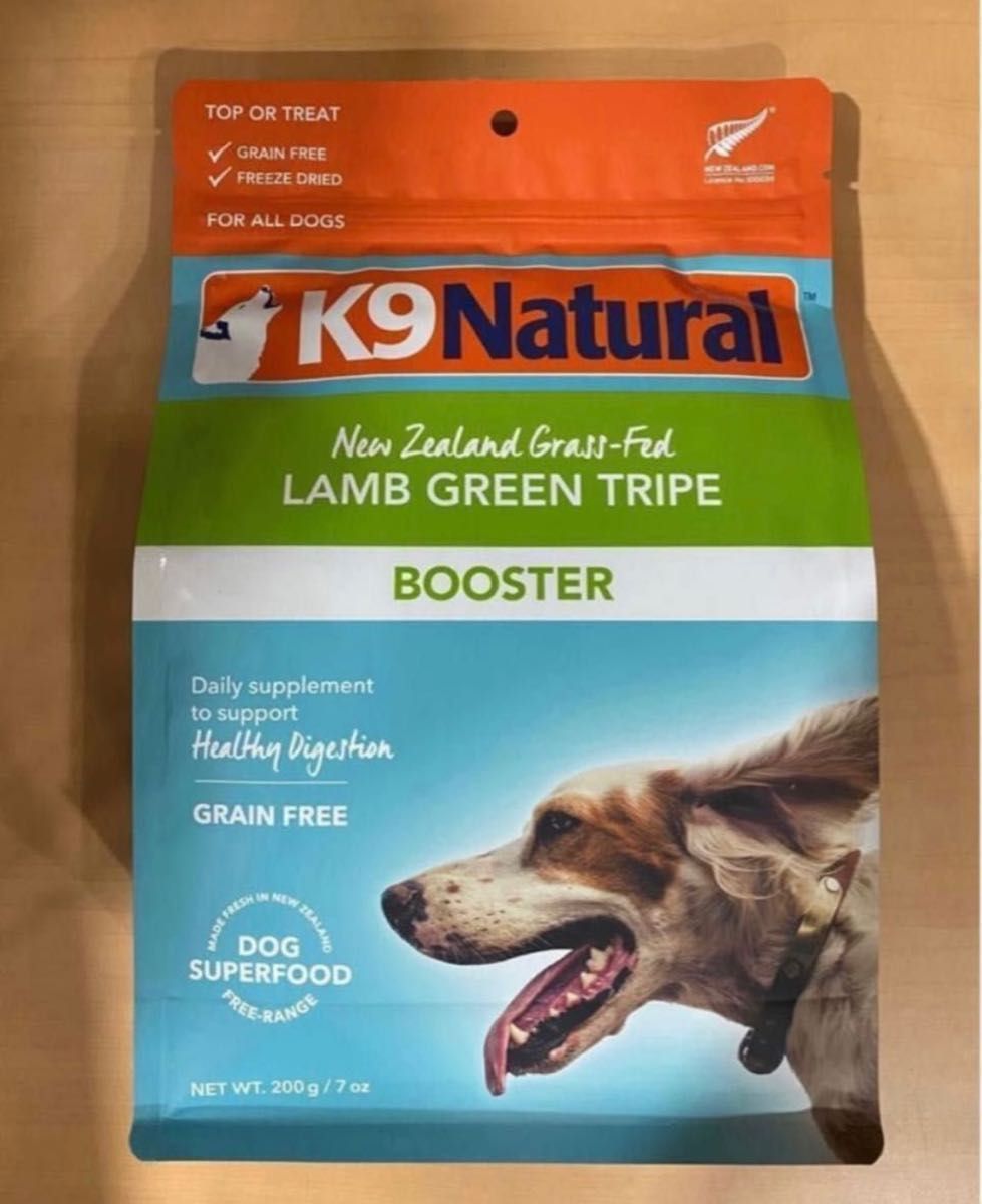 新品 未開封 正規品 K9ナチュラル ラム・グリーントライプ 子羊の胃袋 グレインフリー 200g 全犬種対応 リピーター様割引有｜PayPayフリマ