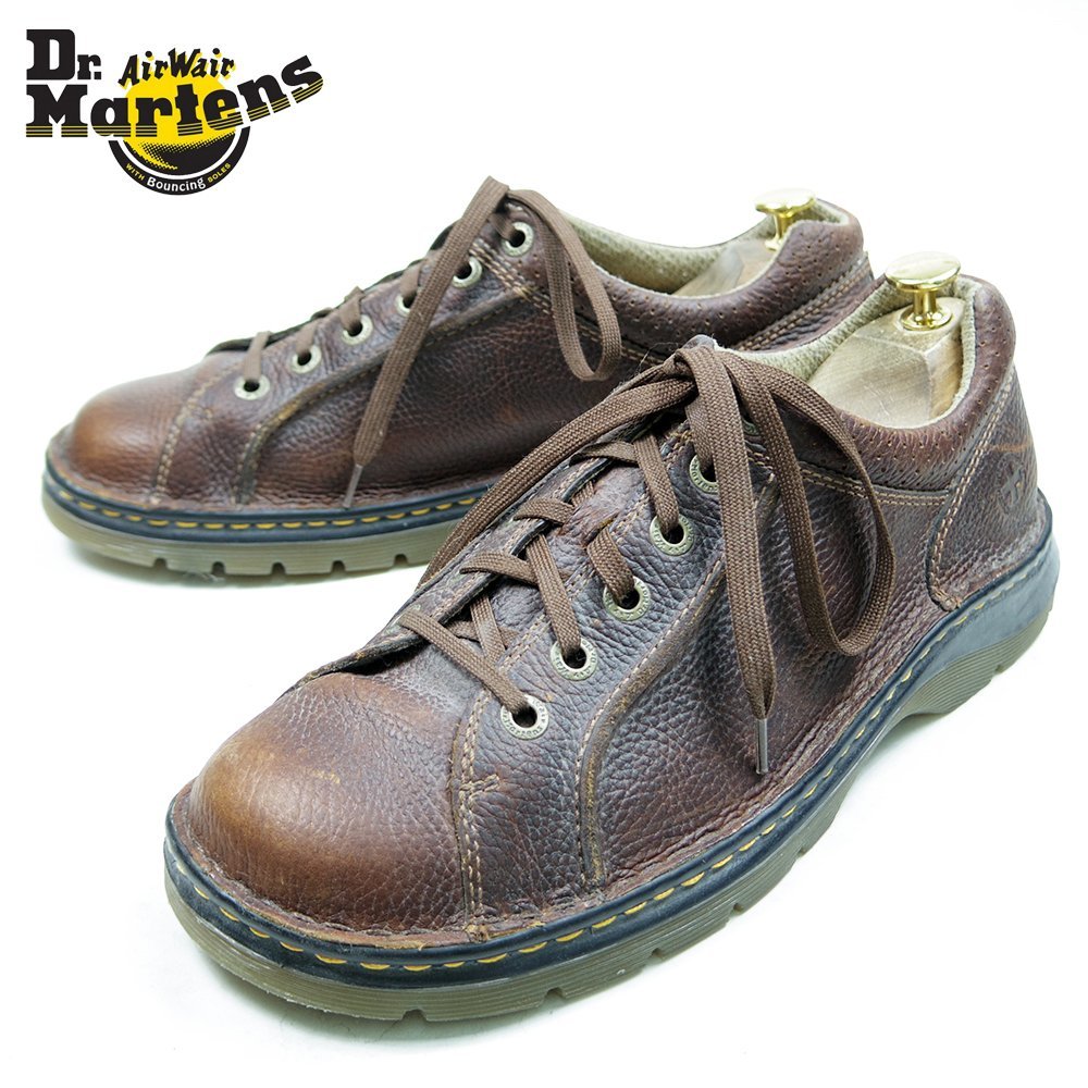 UK9 28㎝相当 Dr.Martens ドクターマーチン 6ホール レザーシューズ ワークシューズ ローカット ブラウン 茶 ちょい訳アリ/U7973(UK9)｜売買されたオークション情報 ...