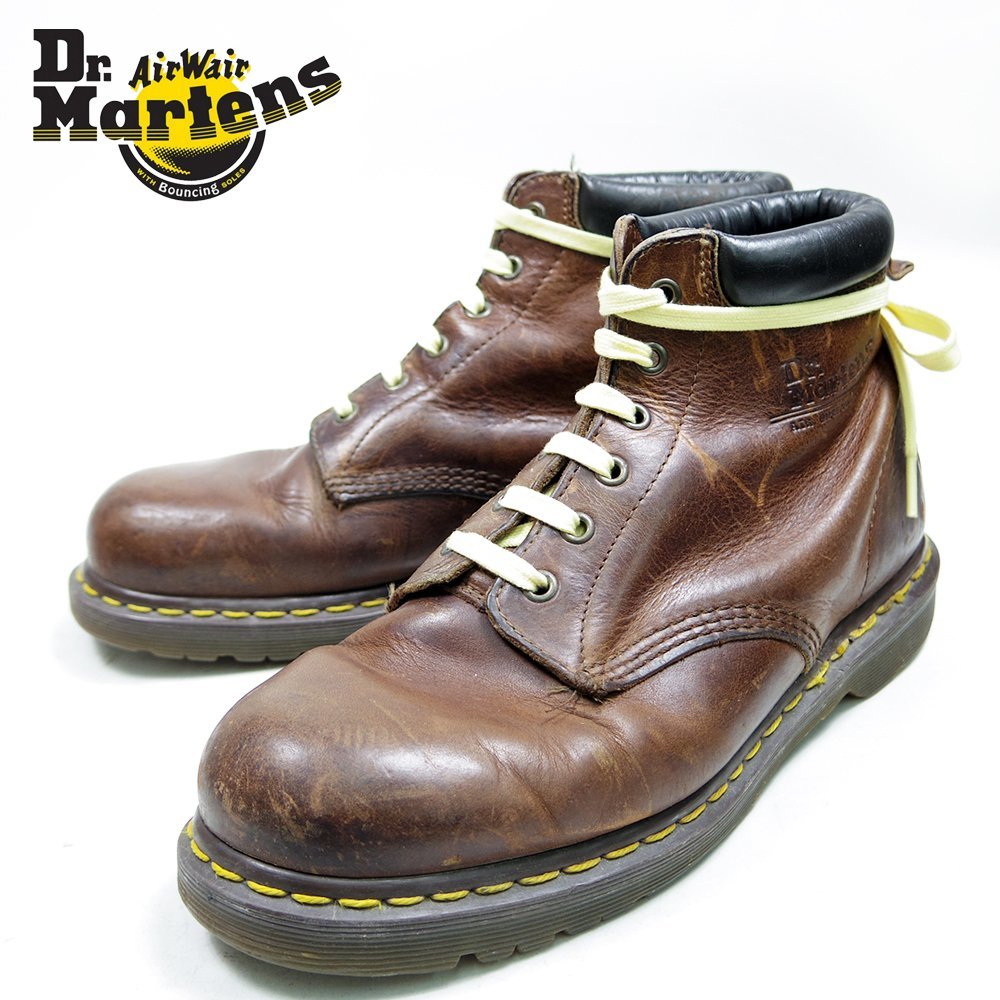 英国製 UK9 28㎝相当 Dr.Martens ドクターマーチン 6ホール レザーシューズ ダイヤモンドソール ワークシューズ 茶 本革/U8091(UK9)｜売買されたオークション情報 ...