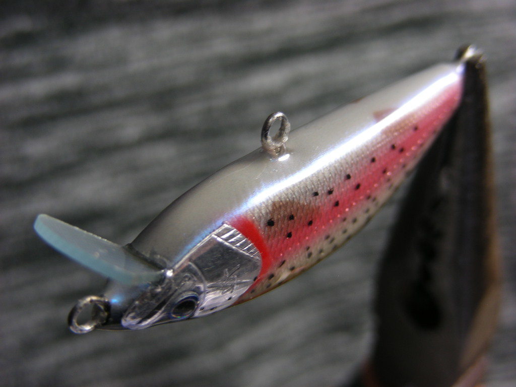 Yahoo!オークション - 127 ニジマス 50s3.7g 阜鵜 ハンドメイドミノー