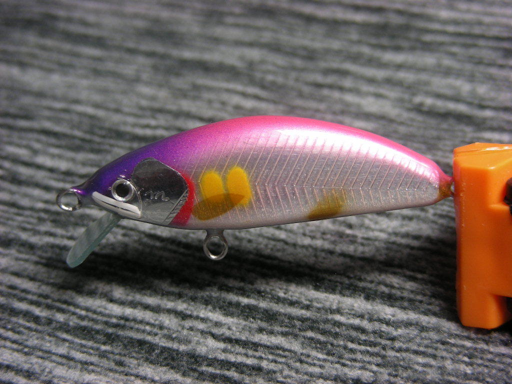 Yahoo!オークション - J38 ピンク鮎 50s3.6g 阜鵜 ハンドメイドミノー