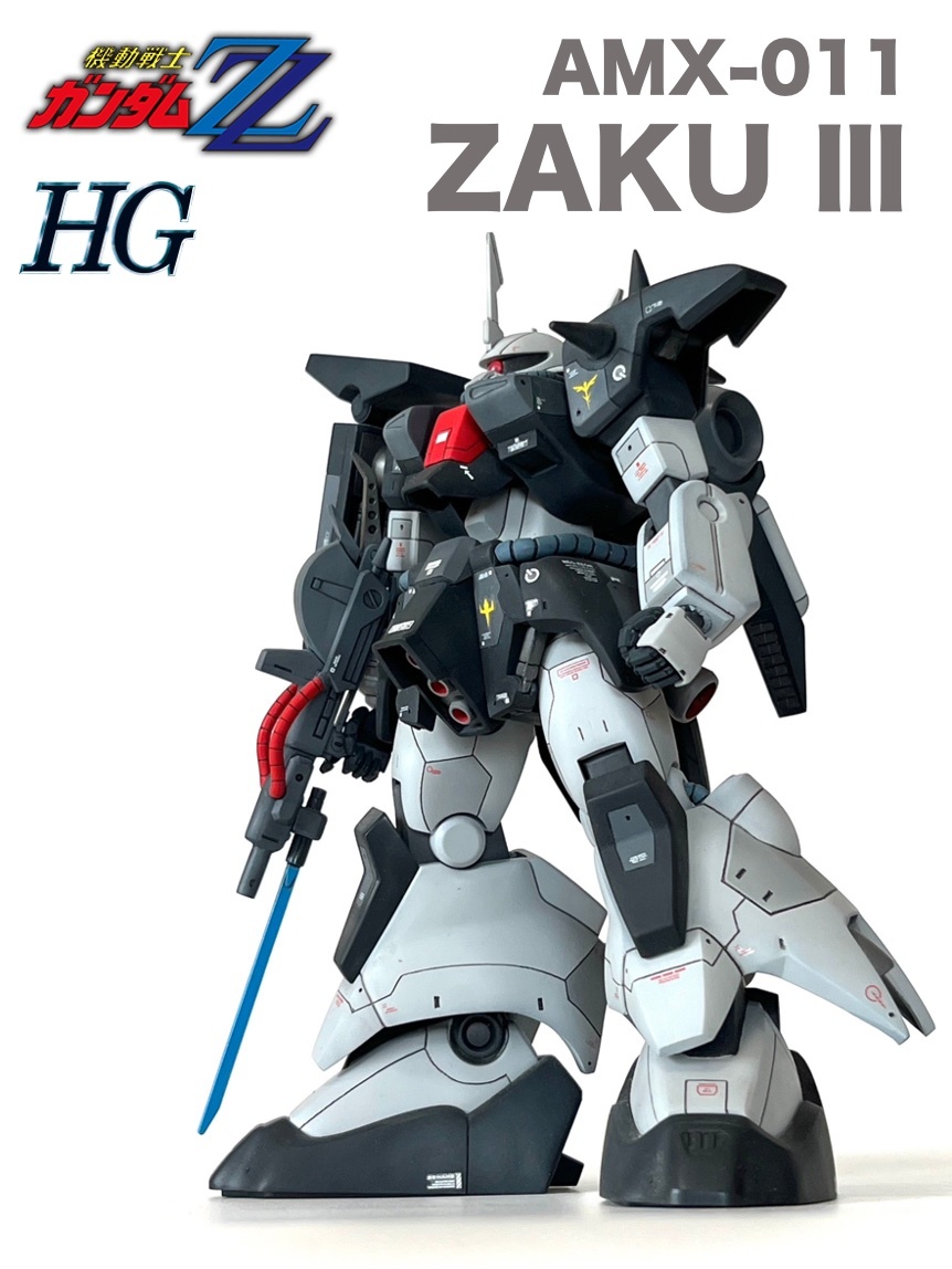 Yahoo!オークション - HG AMX-011 ザクⅢ 改修塗装完成品