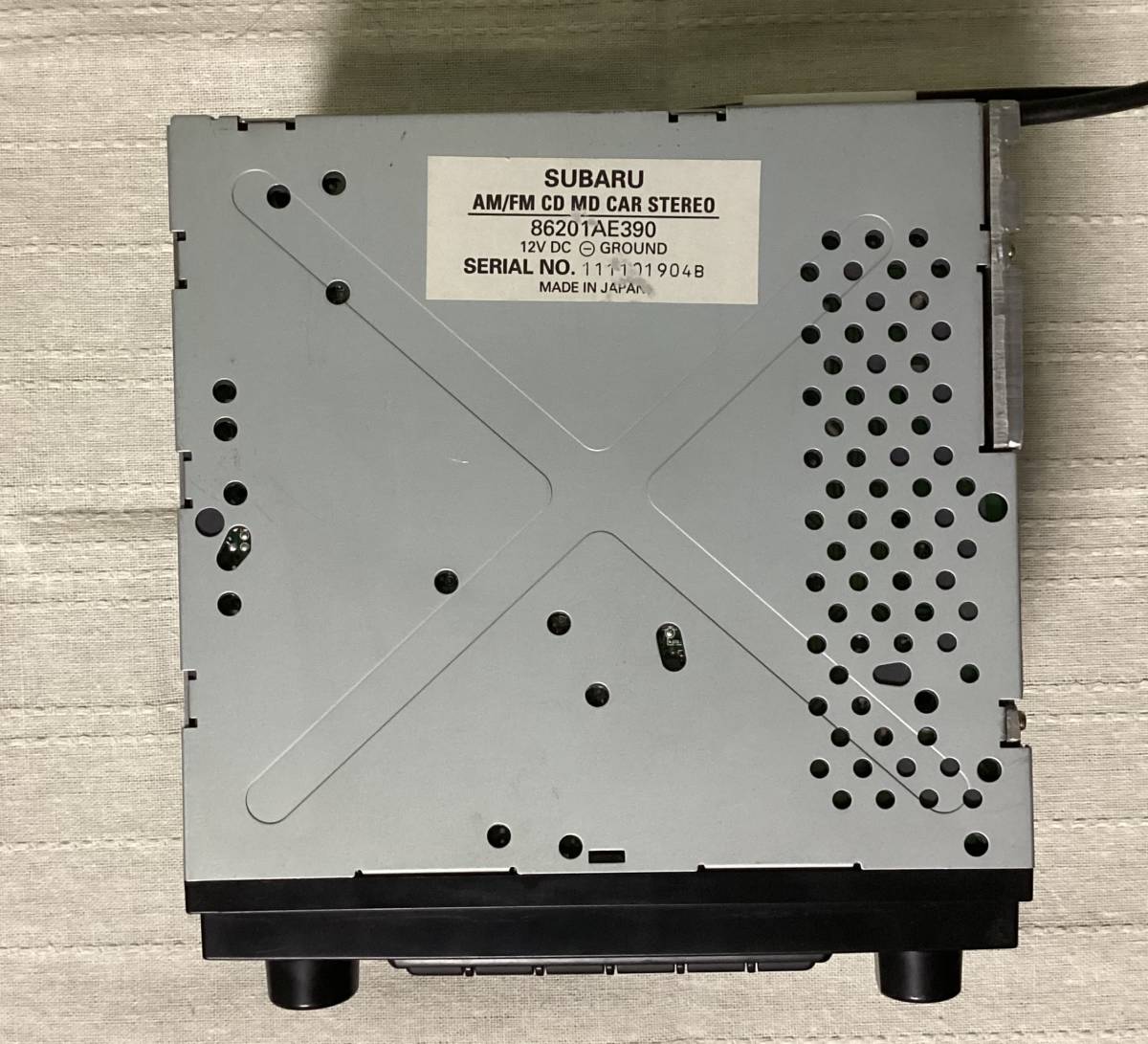 [12 disk change CD changer ] Alpine made Subaru original 6 ream CD changer,MD player attaching ...