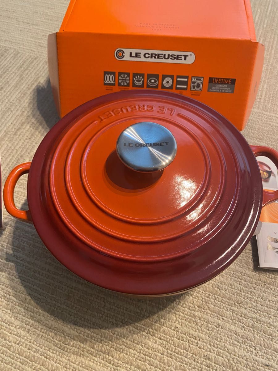 新品 ル・クルーゼ ココットロンド ルクルーゼ LE CREUSET 両手 新品 ル・クルーゼ ココットロンド ルクルーゼ LE CREUSET 両手