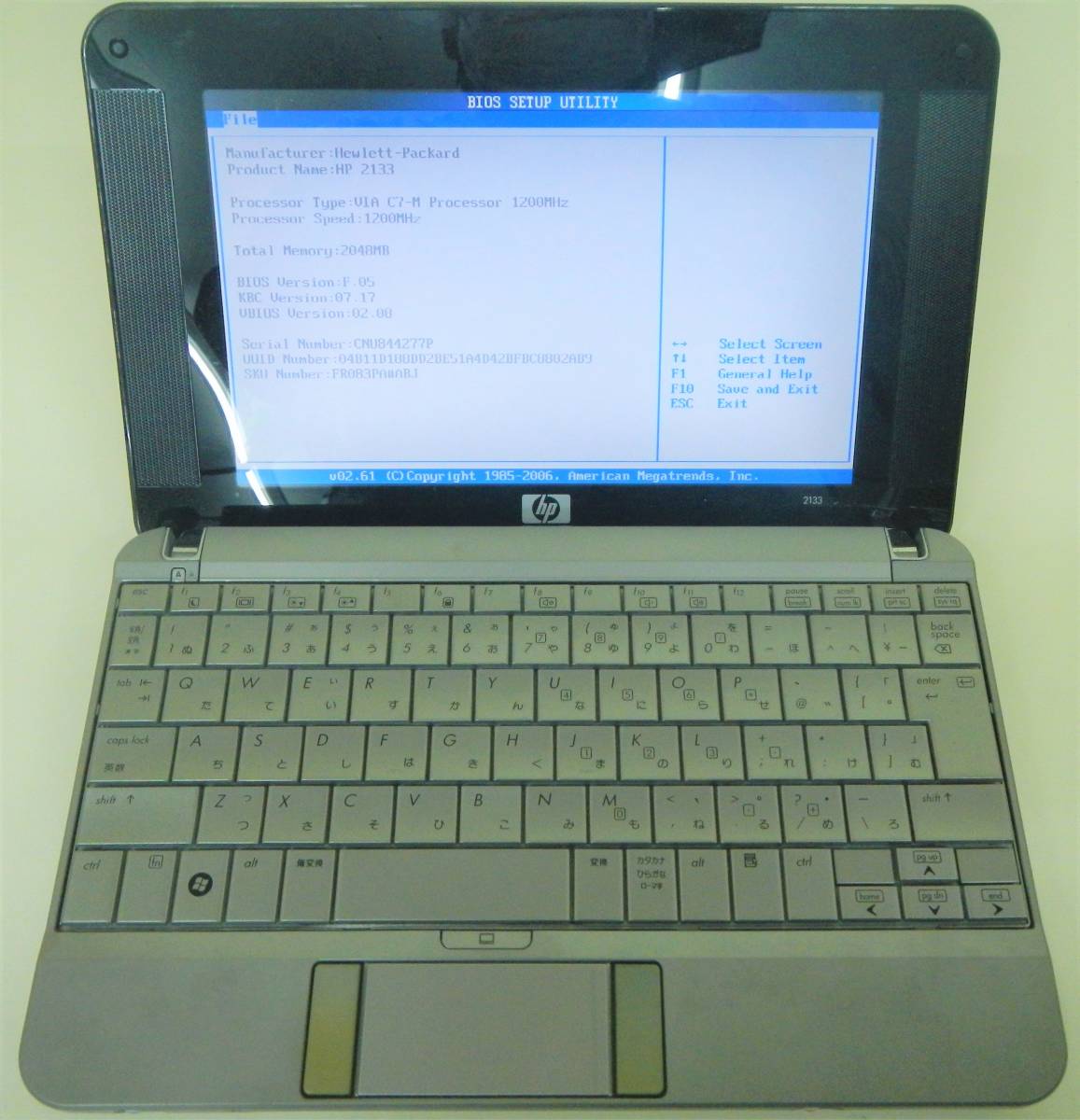 Yahoo!オークション - HP HP 2133 Mini-Note/ジャンク/現状販売