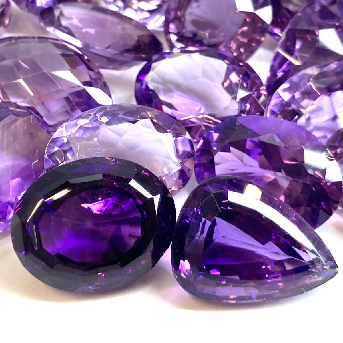 Yahoo!オークション - [天然アメジスト34点おまとめ600ct]m ルース ...