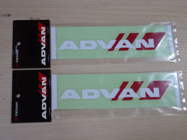 Yahoo!オークション - 【ADVAN】ステッカー 白 2枚セット 送料全国一律...