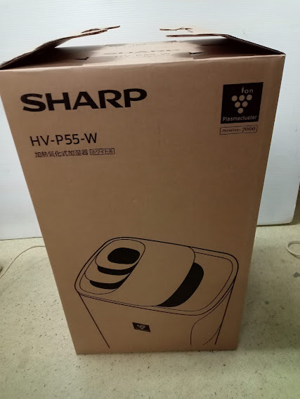 Yahoo!オークション - 未使用 シャープ SHARP 加熱気化式加湿器 HV-P55...