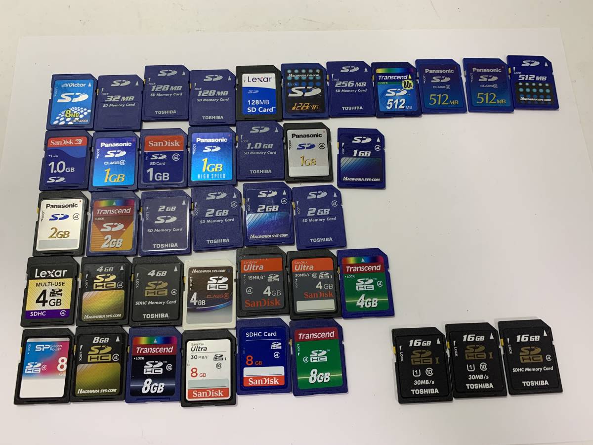 40枚 SDカード SDHCカード/ 512MB/256MB/1GB/2GB/4GB/8GB/16GB/他 色々 まとめて ジャンク セット まとめ 動作未確認 現状品 449(8GB)｜売買 ...