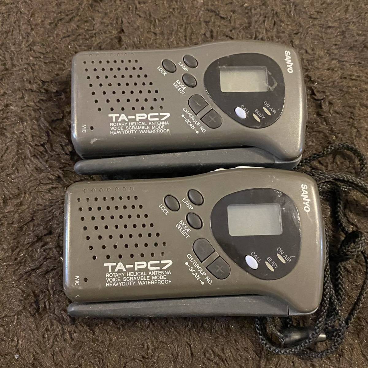 Yahoo!オークション - 【1791】SANYO トランシーバー TA-PC7 2点
