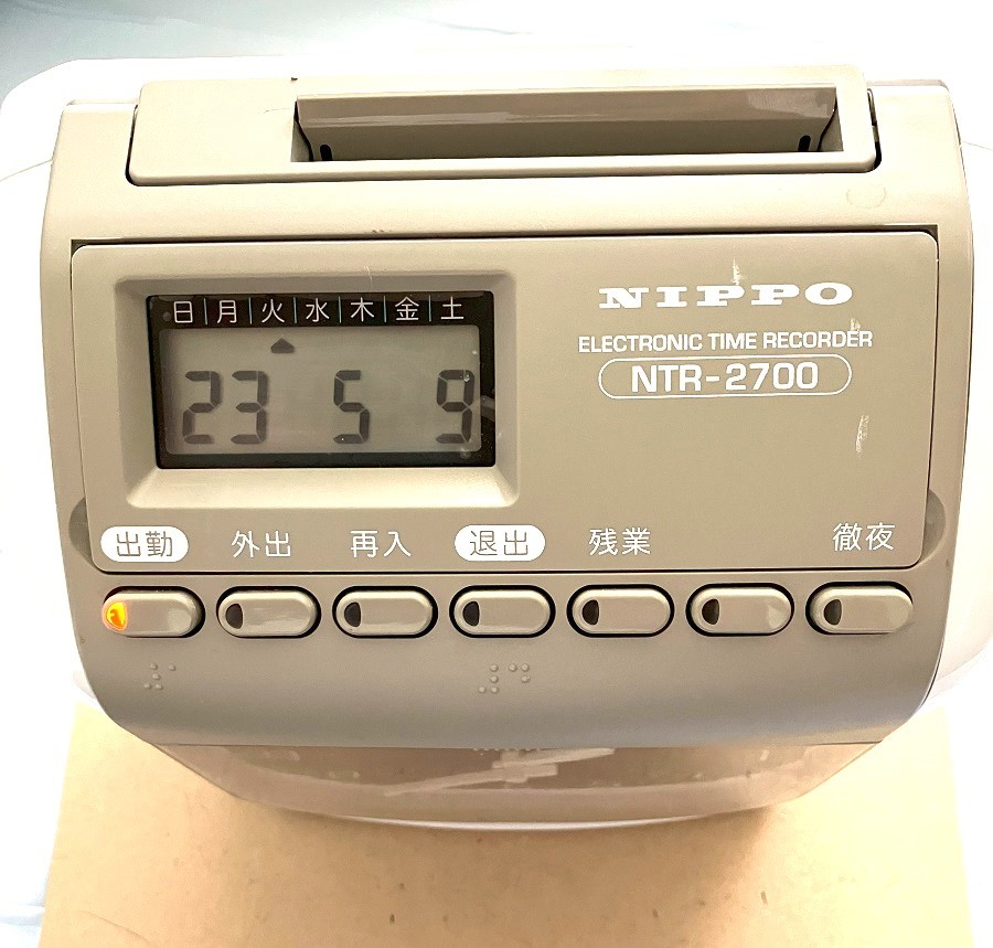 Yahoo!オークション - ニッポー タイムレコーダー NTR-2700 美品使用頻...
