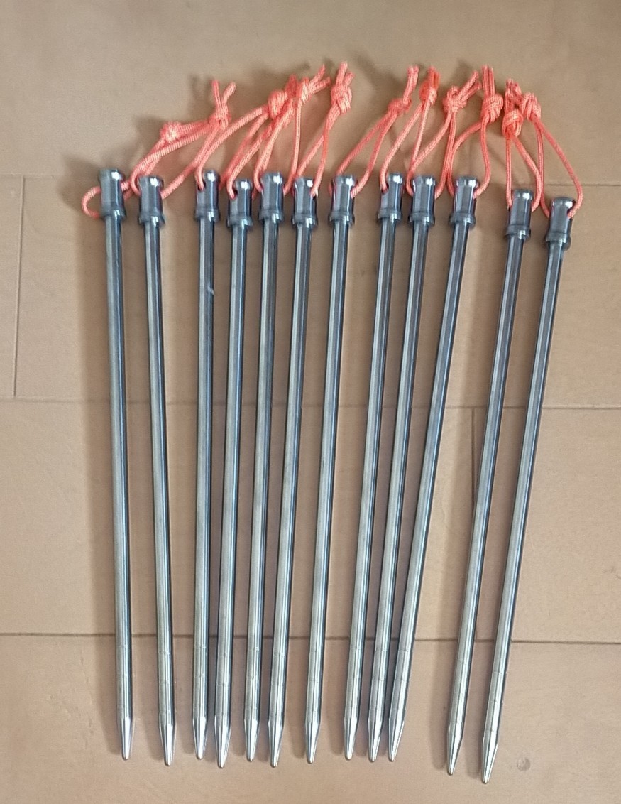 Yahoo!オークション - チタンペグ 25cm 12本セット