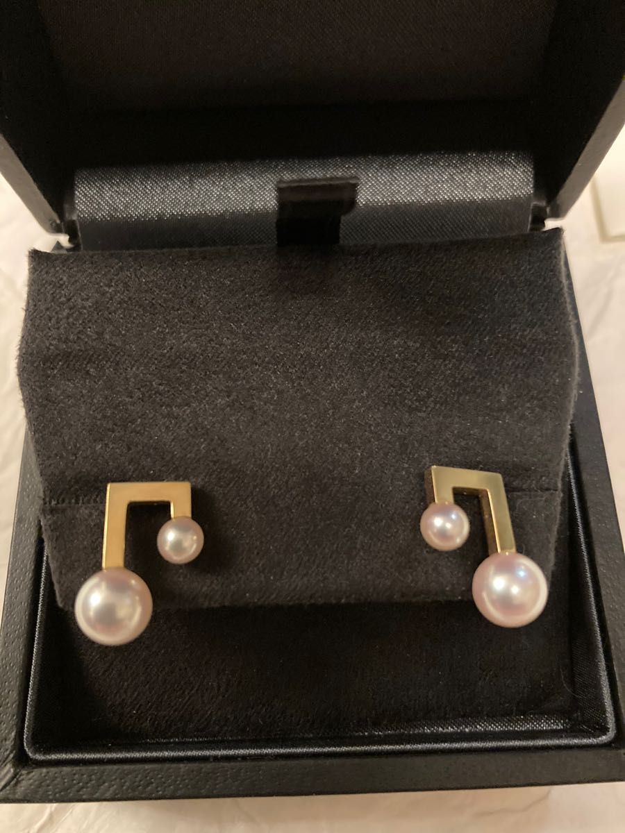 証明書付き タサキ TASAKI バランス ノート ピアス イエロー 証明書付き タサキ TASAKI バランス ノート ピアス イエロー