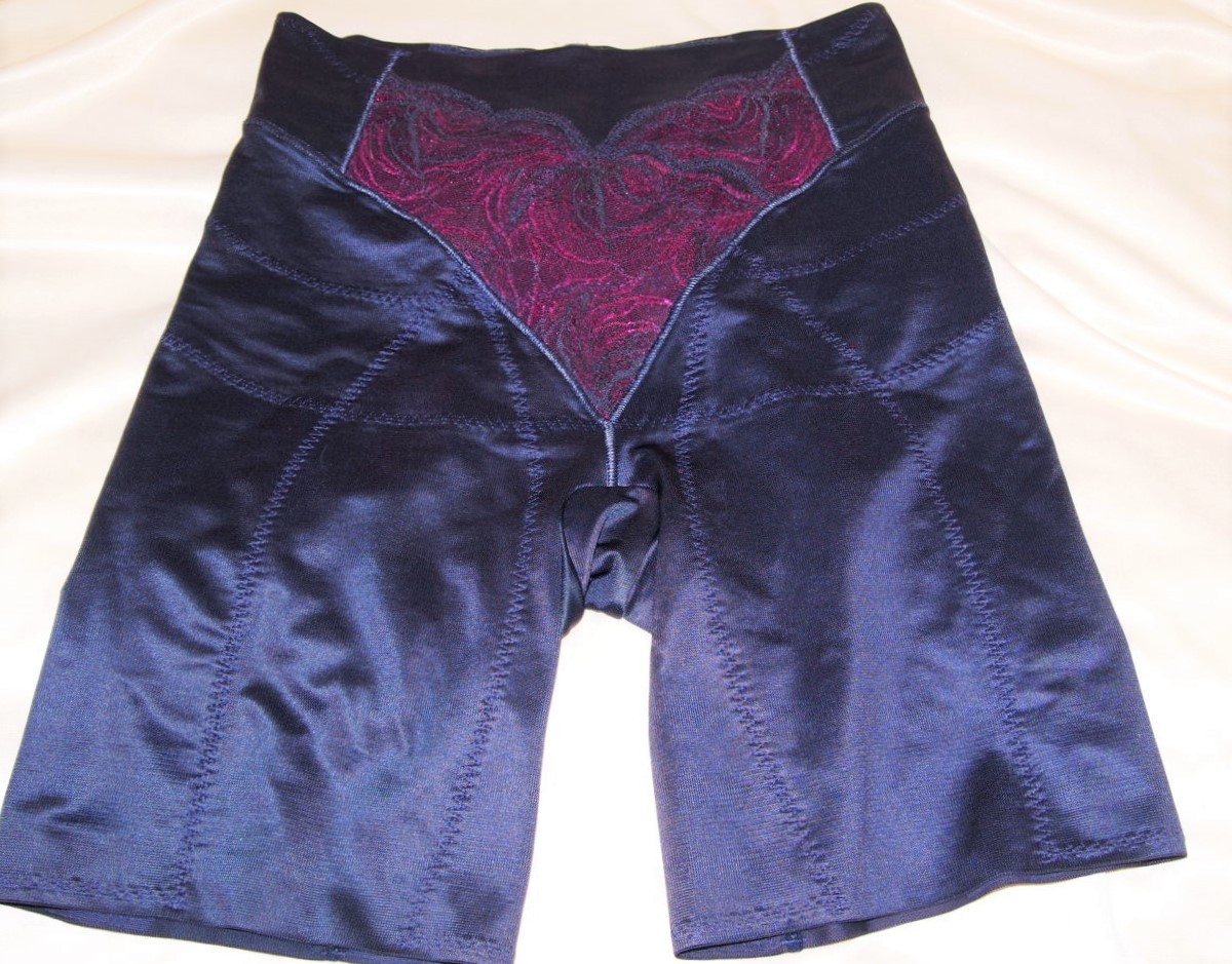 Yahoo!オークション - TB06 骨盤ヒップアップロングガードル LL ネイビ...