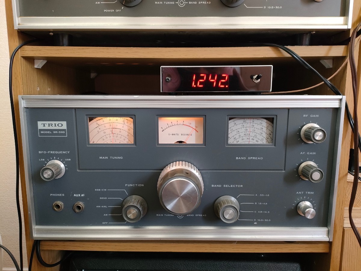 Yahoo!オークション - TRIO 9R-59D デジタル周波数表示装置付 可動品 ...