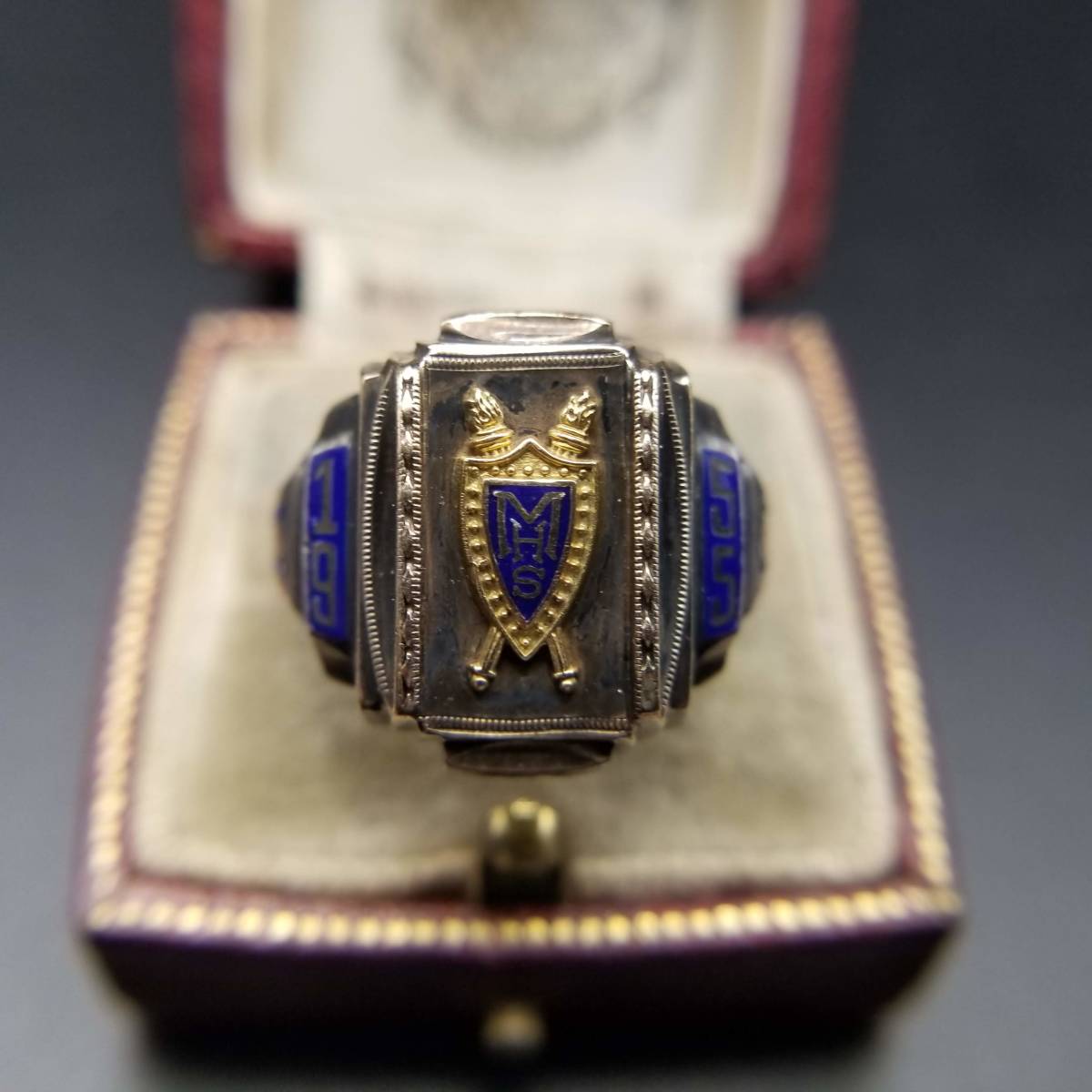 1955年 クラスリング ビンテージ シルバー エナメル H.J. Co 指輪 レトロ アクセサリー ジュエリー 輸入 6Y-1(イエローゴールド)｜売買されたオークション情報、yahooの ...