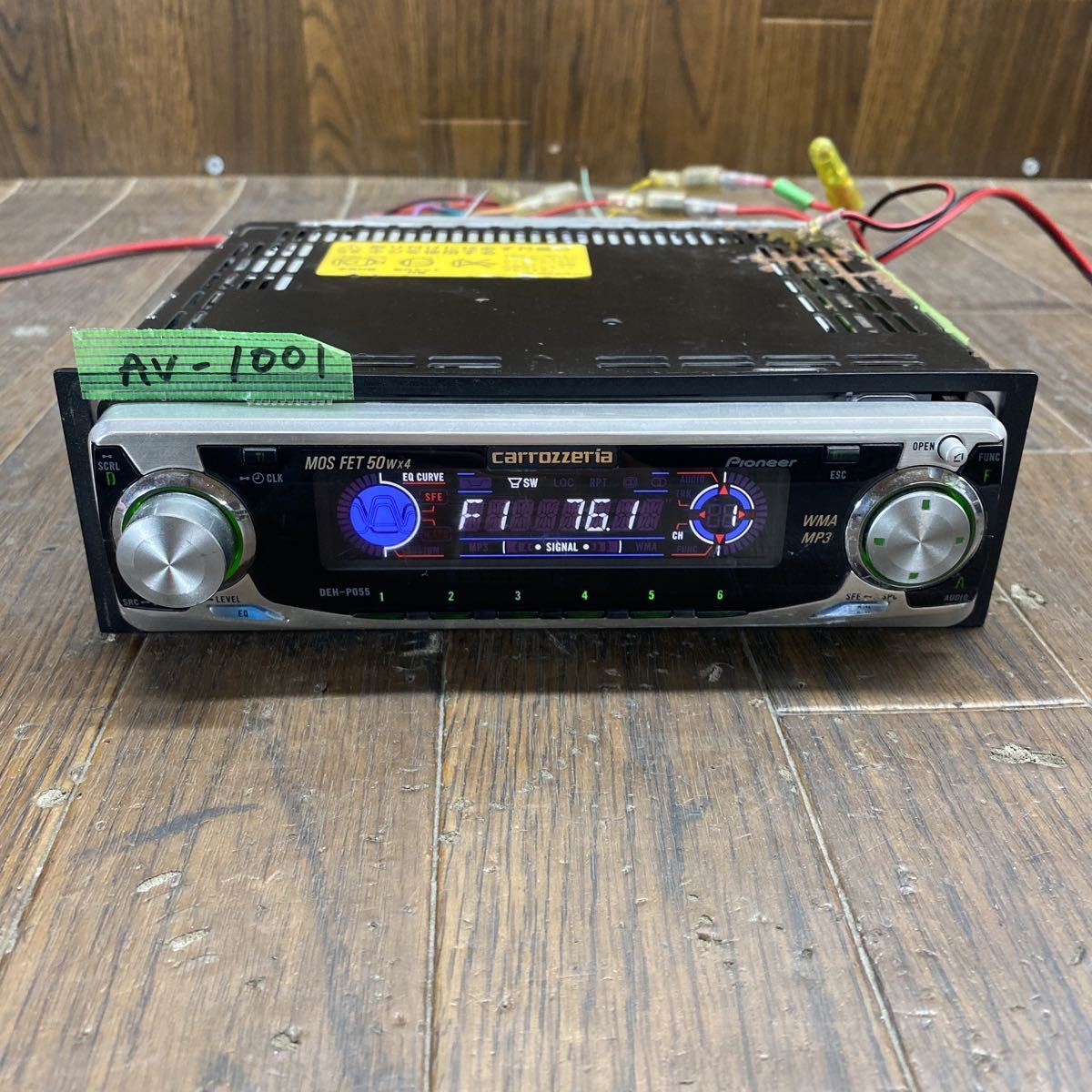 Yahoo!オークション - AV-1001 激安 カーステレオ Pioneer DEH-P055 DB...