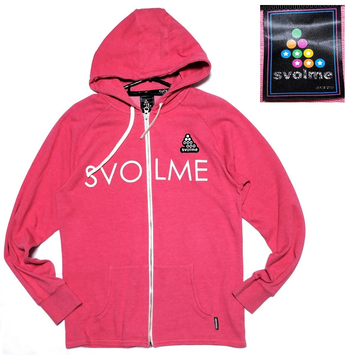 代購代標第一品牌－樂淘letao－『良品★』Lサイズ SVOLME スウェットパーカー/ピンク スボルメ (101)