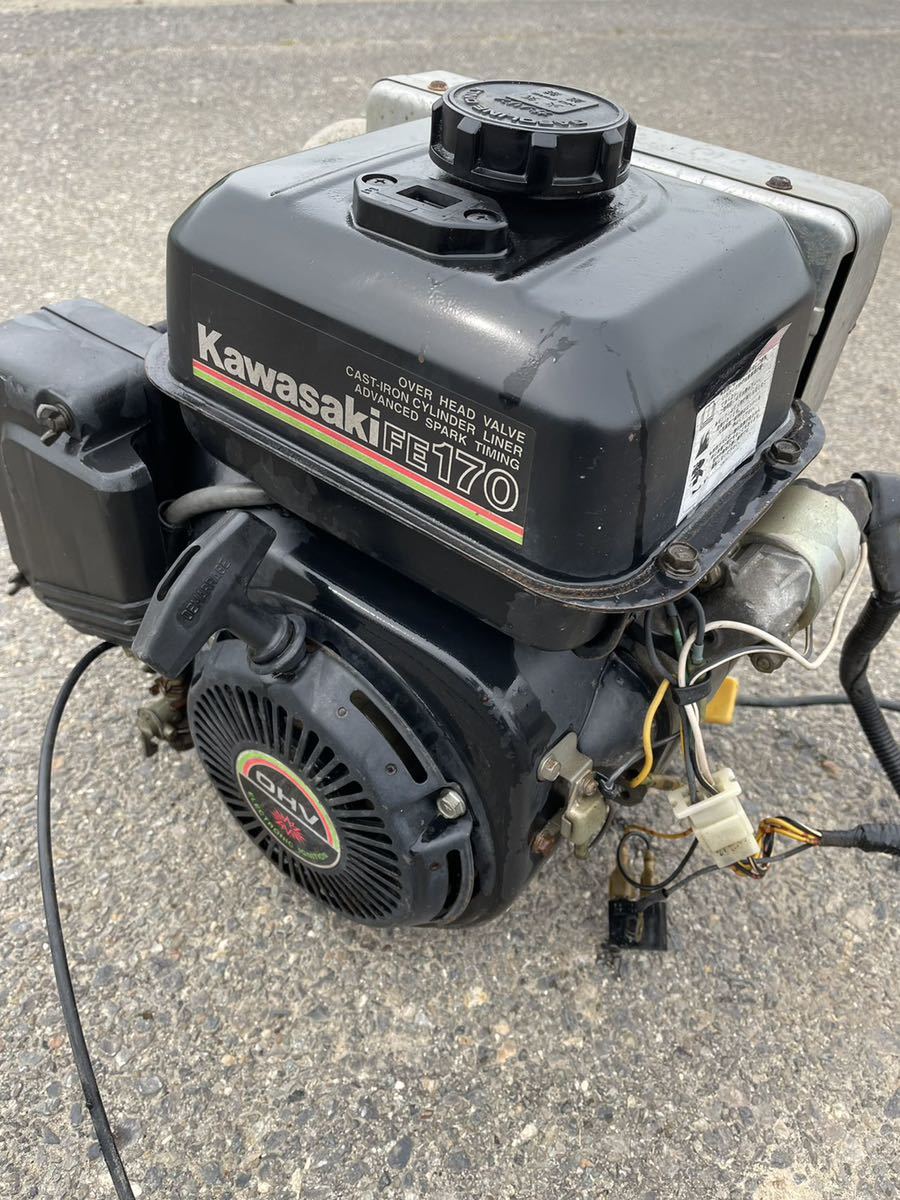 ガソリンエンジン カワサキ FE170 セル付き タンク中綺麗 実動運搬車 外し 動画有る(発動機)｜売買されたオークション情報、yahooの商品情報をアーカイブ公開 - オークファン ...