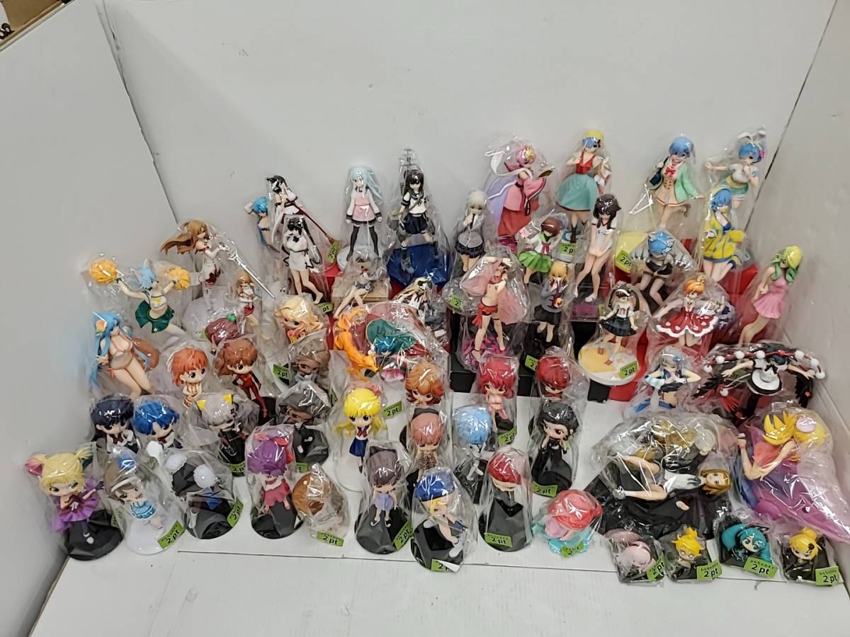 代購代標第一品牌－樂淘letao－T062[14](フィギュア) ②中古 フィギュア 59体/約9kg [同梱不可] 女の子 Q posket/リゼロ/艦これ/ボカロ/ラブライブ/他 5/26出品