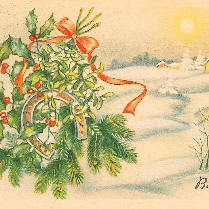 Yahoo!オークション - ビンテージポストカード(19)D77 クリスマス 雪の...