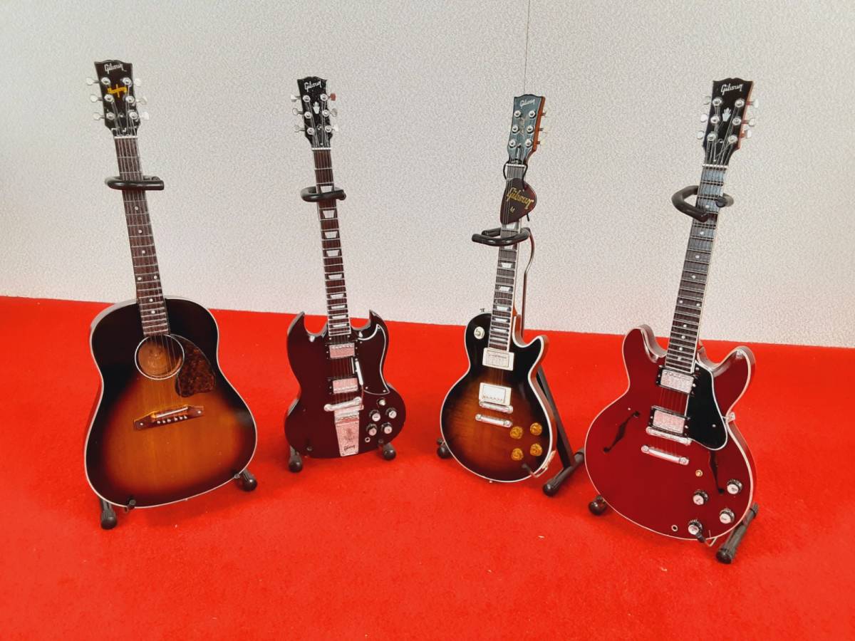 Yahoo!オークション - 7907-03 ギブソン/Gibson ミニチュアギター 4個...